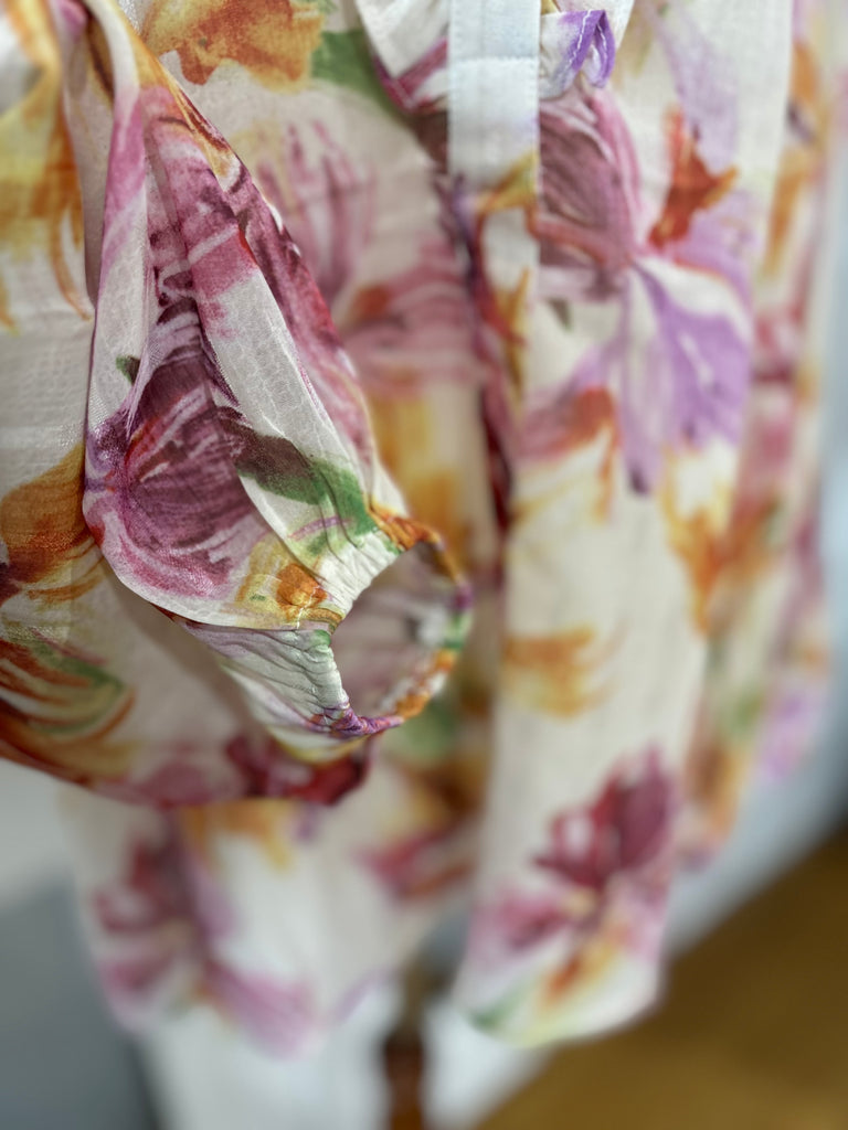 Floral Ruffle Blouse – RUSTIC LACE