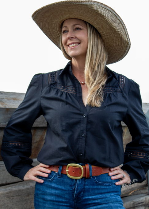 Emily Blouse - Black – RUSTIC LACE